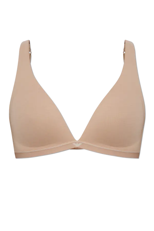 Emporio Armani Cotton Bra - Beige