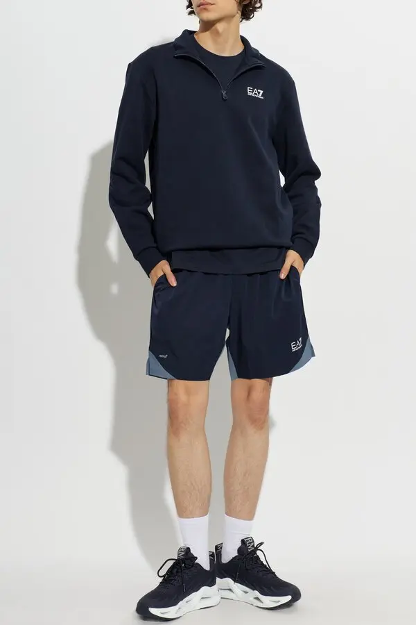EA7 Sweatshirt With Stand-up Collar