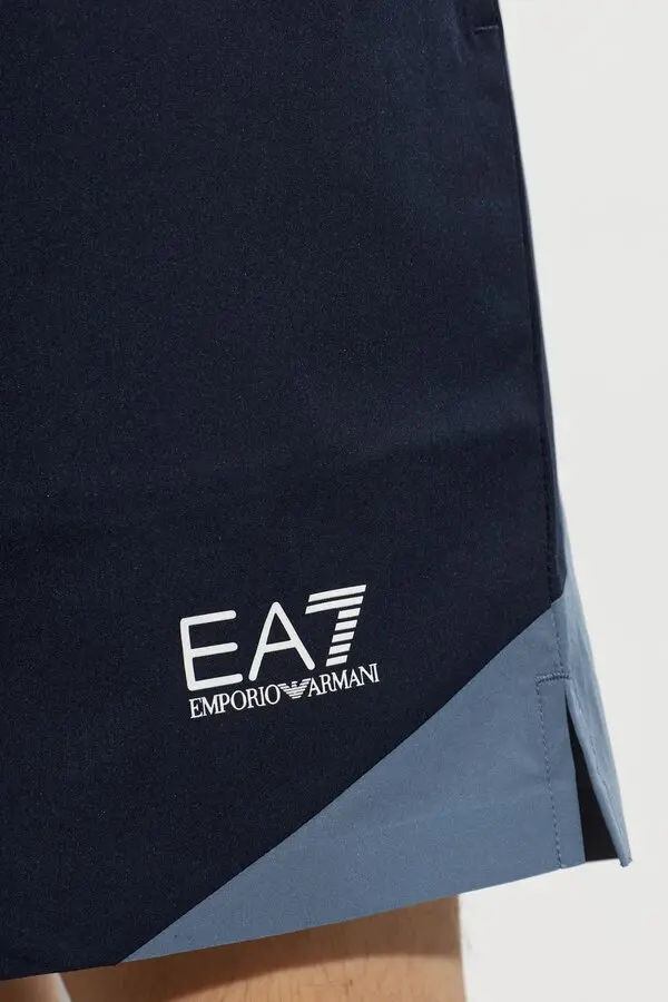 EA7 Shorts With Printed Logo