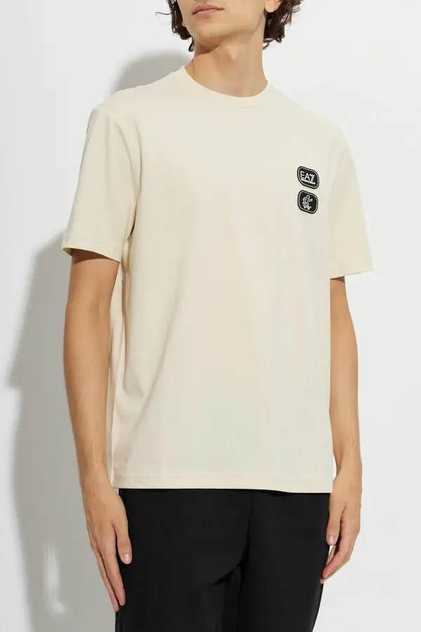 EA7 T-shirt With Patches And Print