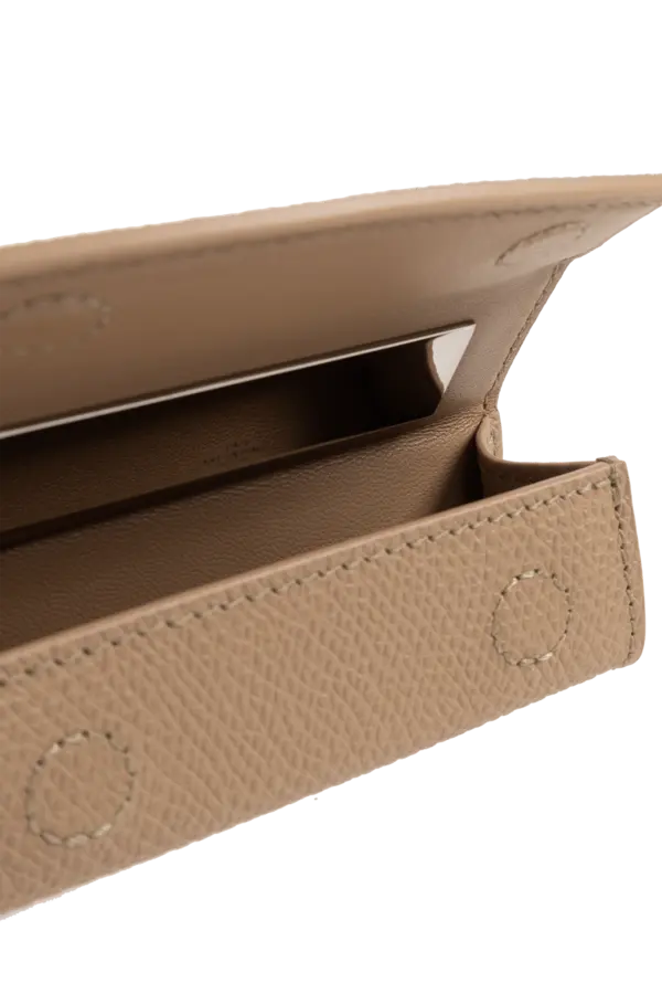 Valentino Garavani Leather Lipstick Case - Beige