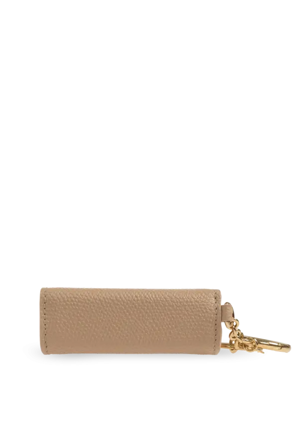 Valentino Garavani Leather Lipstick Case - Beige