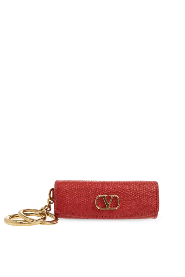 Valentino Garavani Leather Lipstick Case - Red