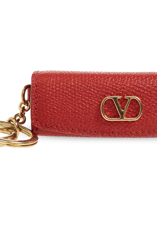 Valentino Garavani Leather Lipstick Case - Red