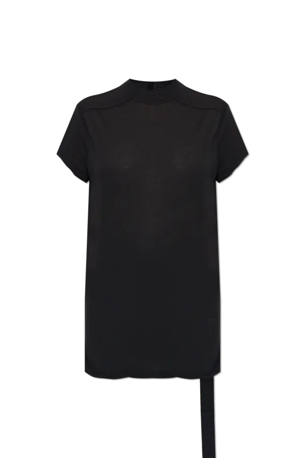 Rick Owens T-shirt With Decorative Stripe - Black