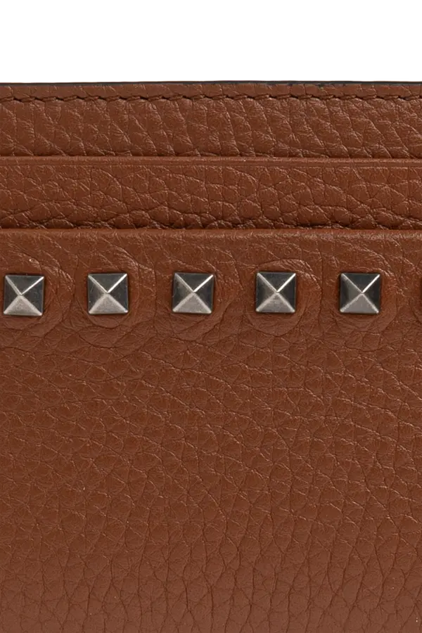 Valentino Garavani Leather Cardholder With Studs