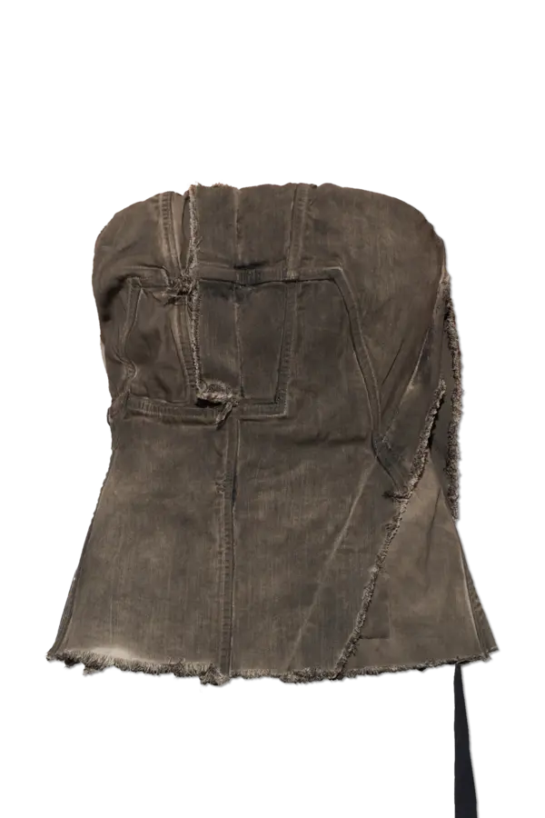 Rick Owens Top With Bare Shoulders And Decorative Strap