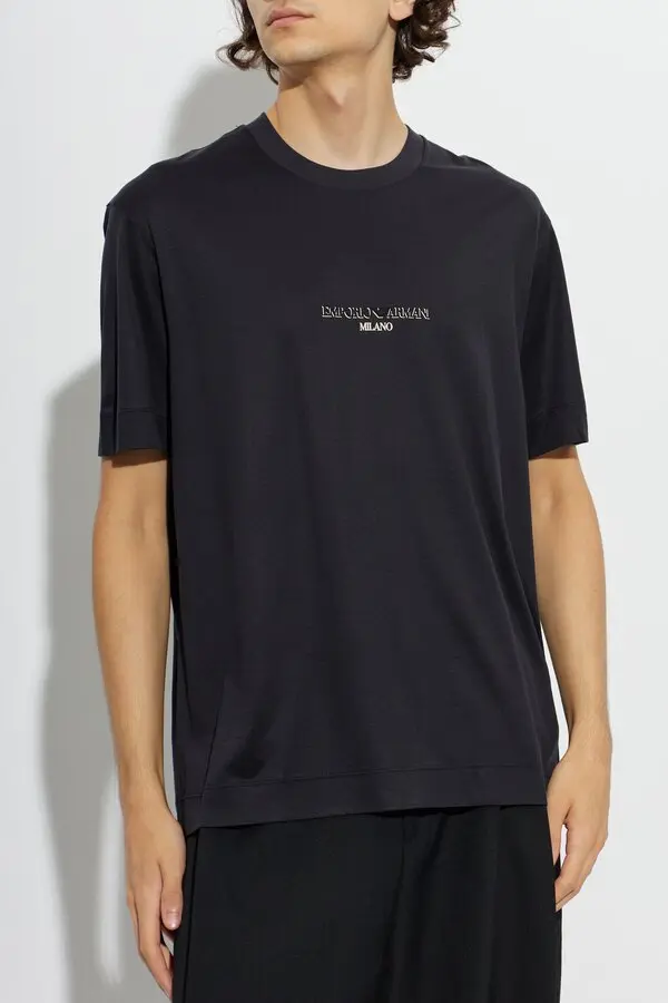 Emporio Armani T-shirt With A Raised Logo