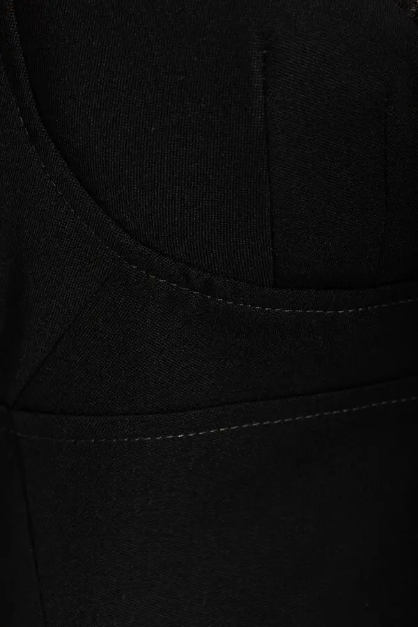 Dsquared2 Wool Top With Puffed Sleeves