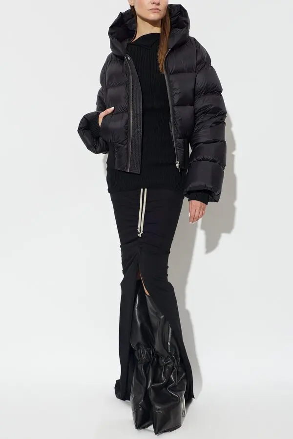 Rick Owens Quilted Jacket With Hood
