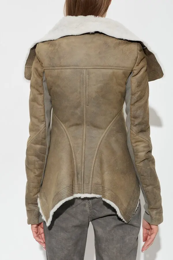 Rick Owens Suede Shearling Coat