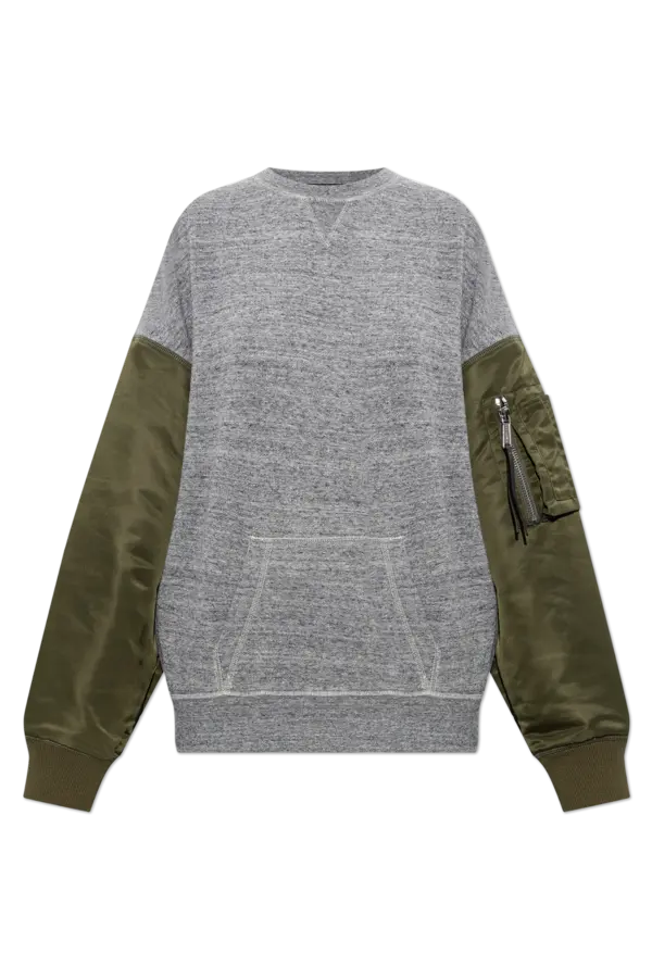 Dsquared2 Sweatshirt Made From Combined Fabrics