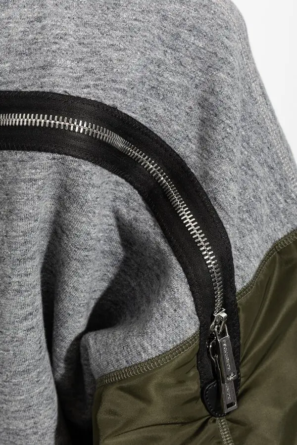 Dsquared2 Sweatshirt Made From Combined Fabrics
