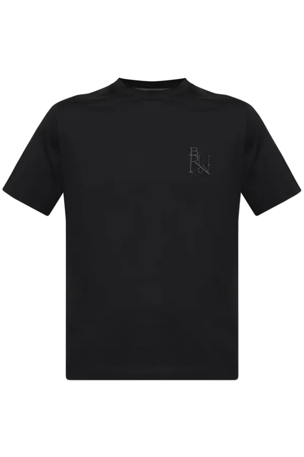 Brioni T-shirt With Embroidered Logo
