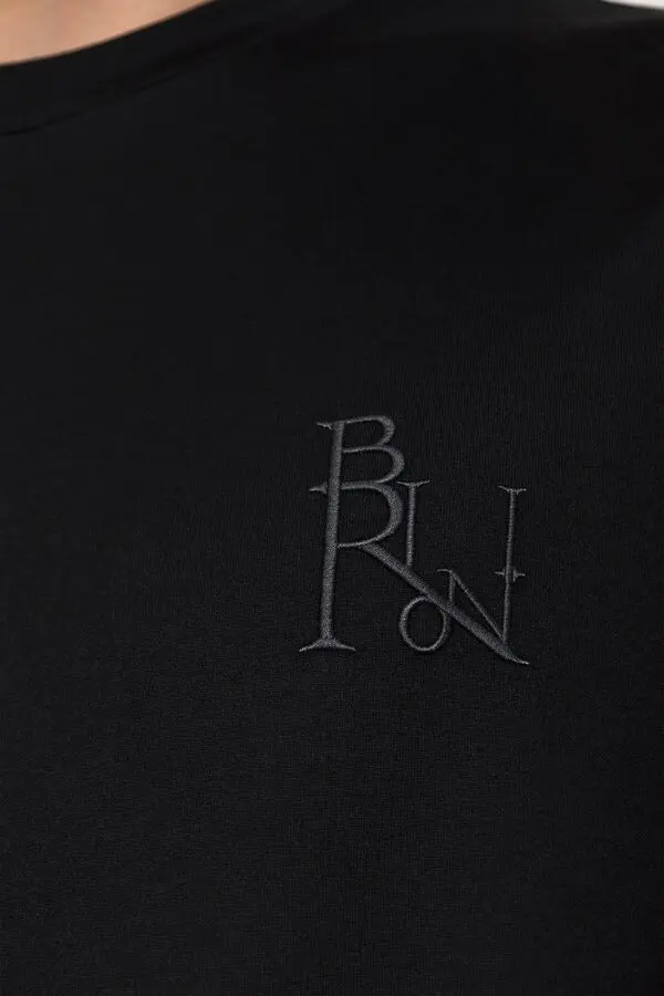 Brioni T-shirt With Embroidered Logo