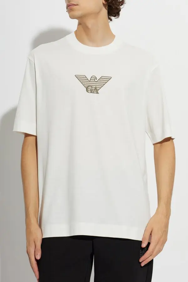 Emporio Armani T-shirt With Embroidered Logo