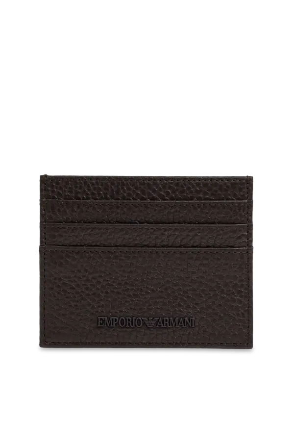 Emporio Armani Leather Set: Belt And Cardholder