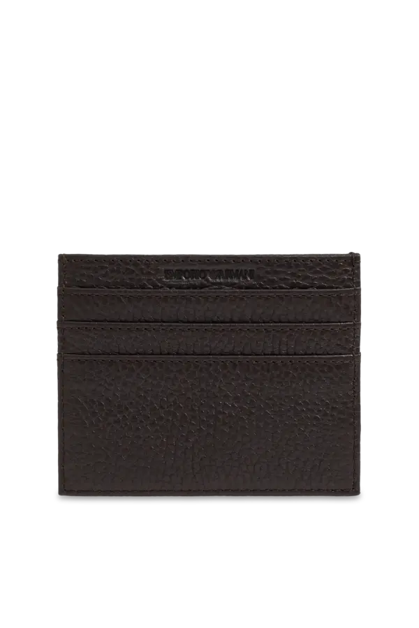 Emporio Armani Leather Set: Belt And Cardholder