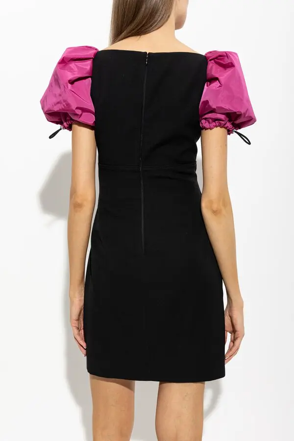Dsquared2 Wool Dress With Puff Sleeves