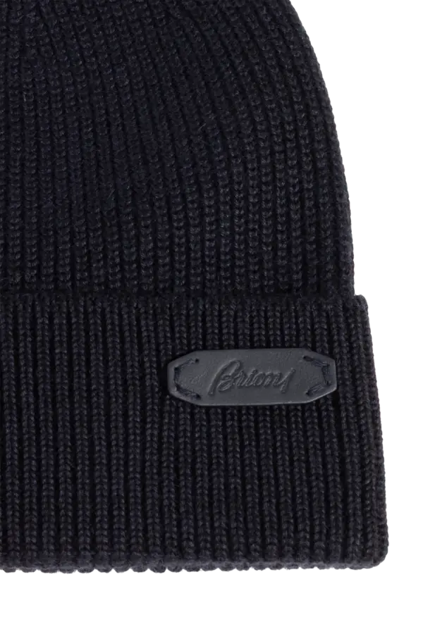 Brioni Wool Beanie With Patch