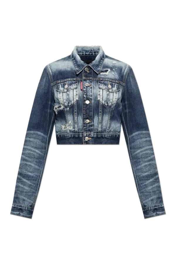 Dsquared2 Denim Jacket With Vintage Effect