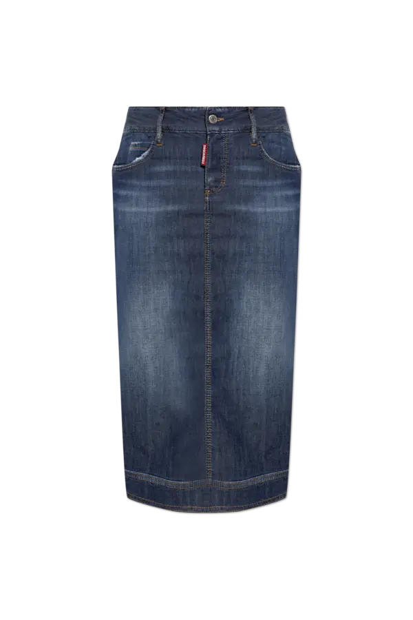 Dsquared2 Denim Skirt With Pockets