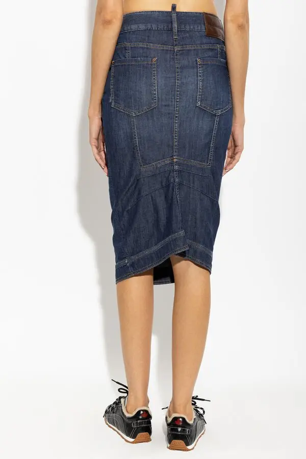 Dsquared2 Denim Skirt With Pockets