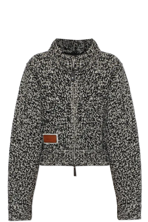 Dsquared2 Cardigan With Patch - Black