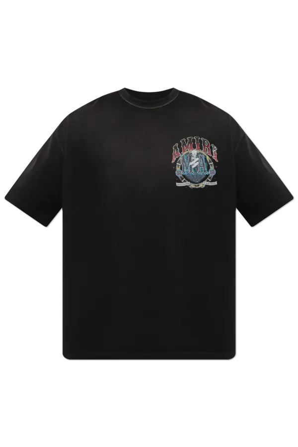 Amiri T-shirt With Print And Shimmering Crystals