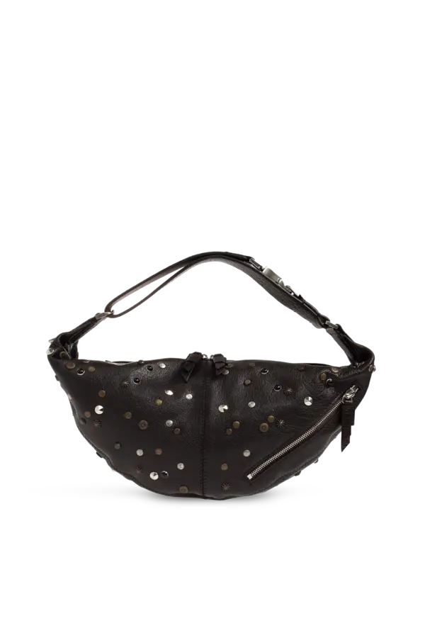 LEMAIRE Bag From The "quiver Clip Mini" Line With Studs - Brown