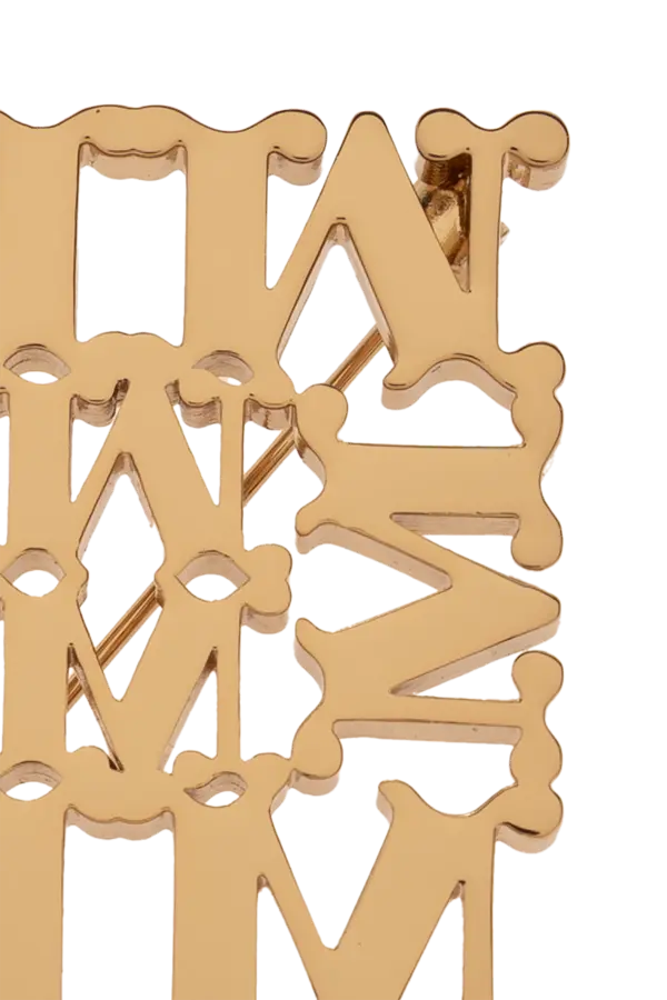 Max Mara Brooch With Logo