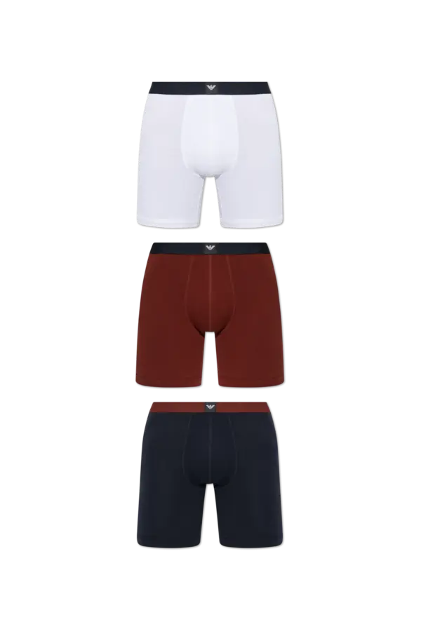 Emporio Armani Three-pack Of Cotton Boxers