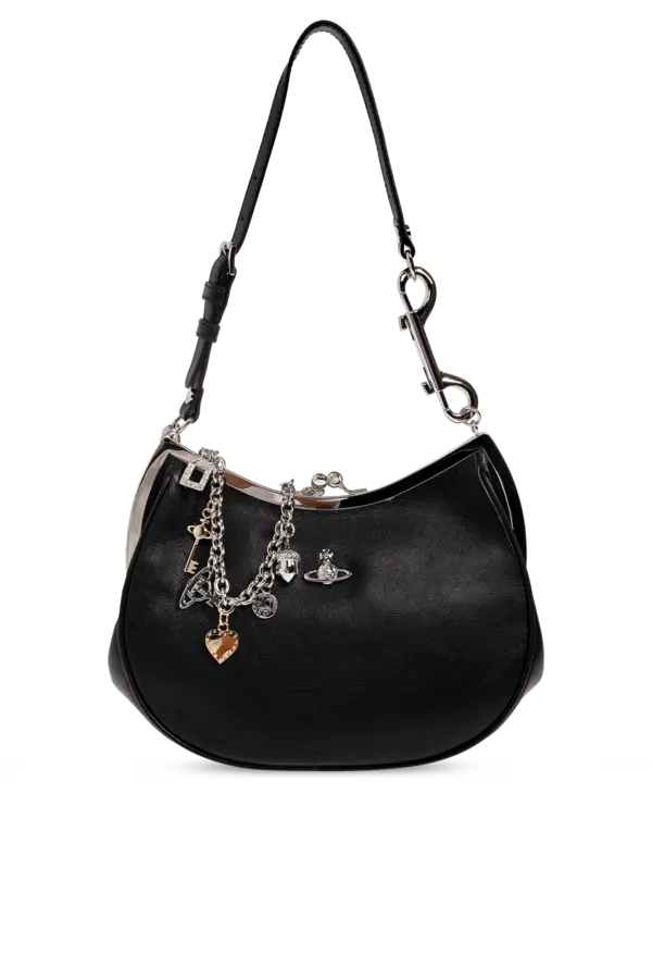 VIVIENNE WESTWOOD Charm Frame’ Bag - Black