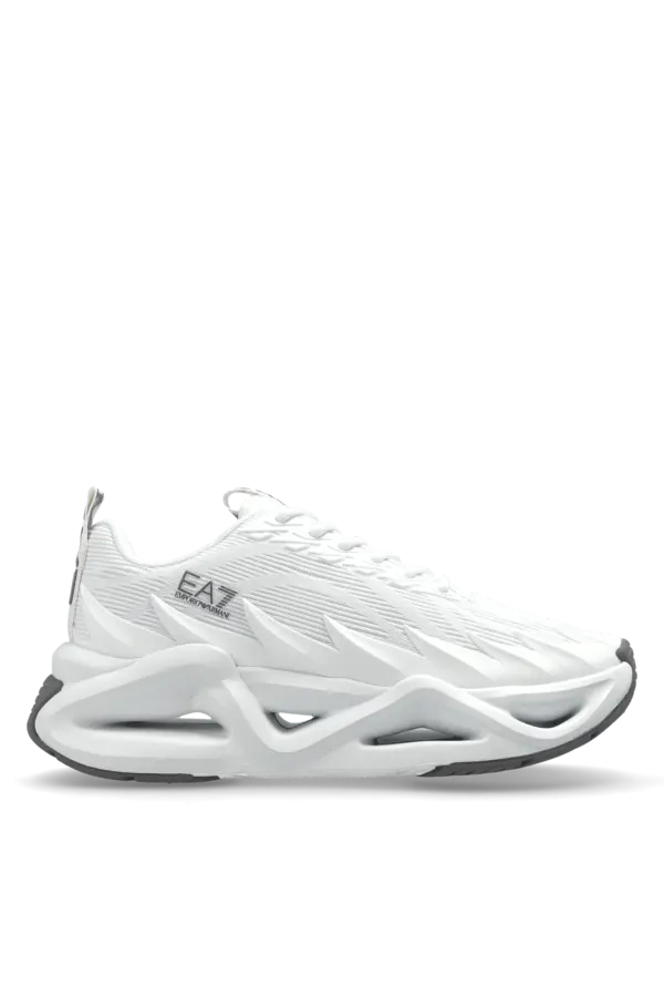 EA7 Sports Shoes With Logo - White