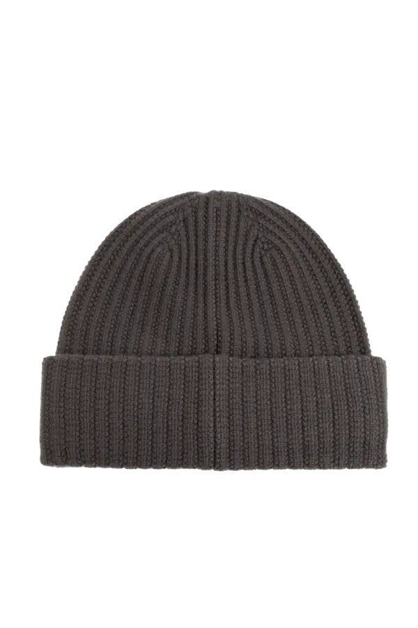 Emporio Armani Wool Beanie With Embroidered Logo