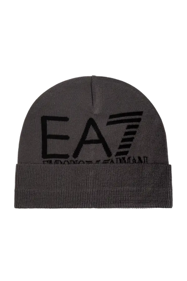EA7 Logo Beanie - Grey