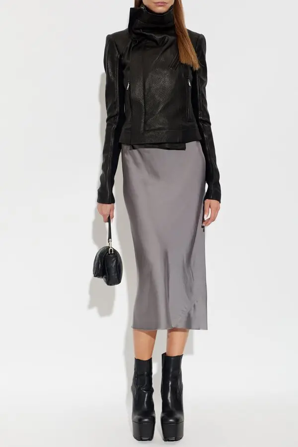 Rick Owens Beatle Kiss 11’ Leather Platform Ankle Boots