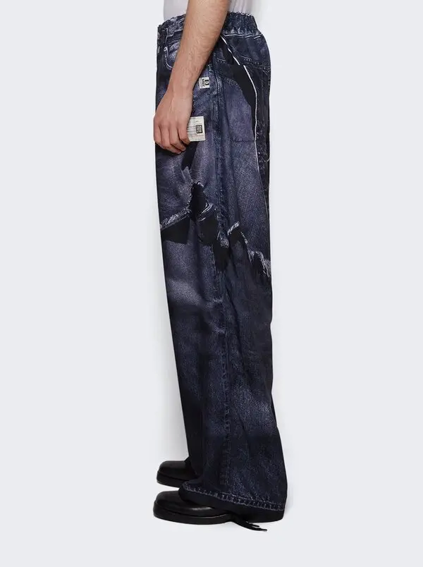 Mihara Yasuhiro T.a.t.a Trompe-l'oeil Denim Pants