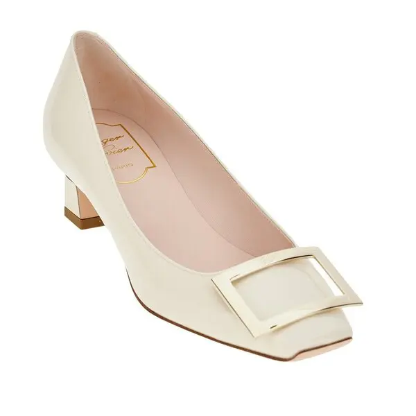 ROGER VIVIER Patent Leather Pumps - White