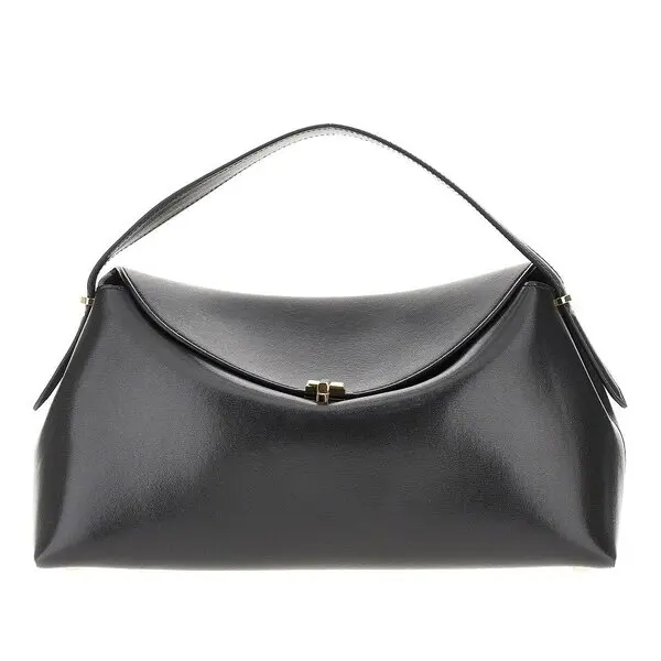 TOTEME T-lock' Leather Top-handle Bag - Black