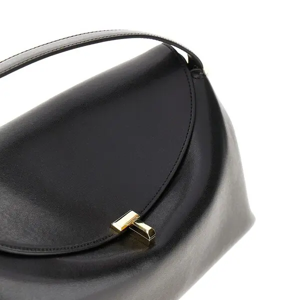TOTEME T-lock' Leather Top-handle Bag - Black