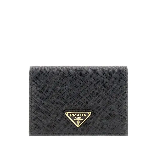 Prada Saffiano Leather Small Wallet - Black