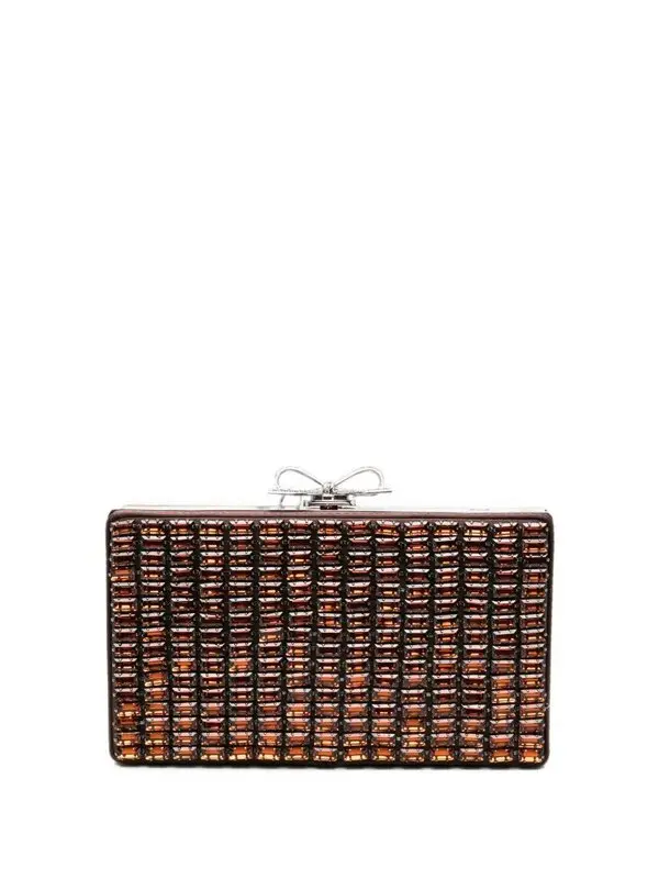 SELF-PORTRAIT Crystal Chainmail Clutch Bag
