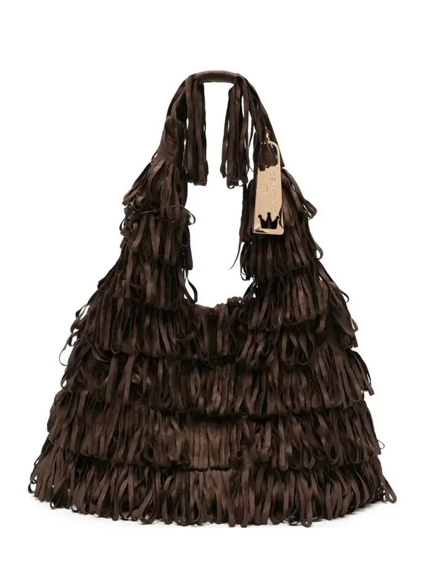 LA MILANESA Handbag Fringed "capucine