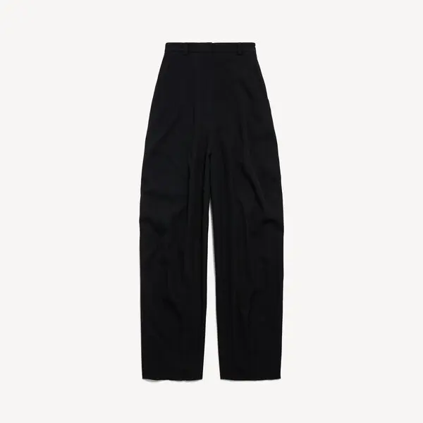 Balenciaga High Waist Barrel Pants - Black