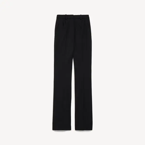 Balenciaga High Waist Slim Pants - Black