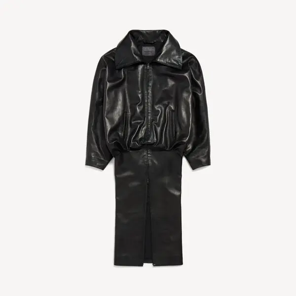 Balenciaga Smooth Light Lambskin Round Jacket