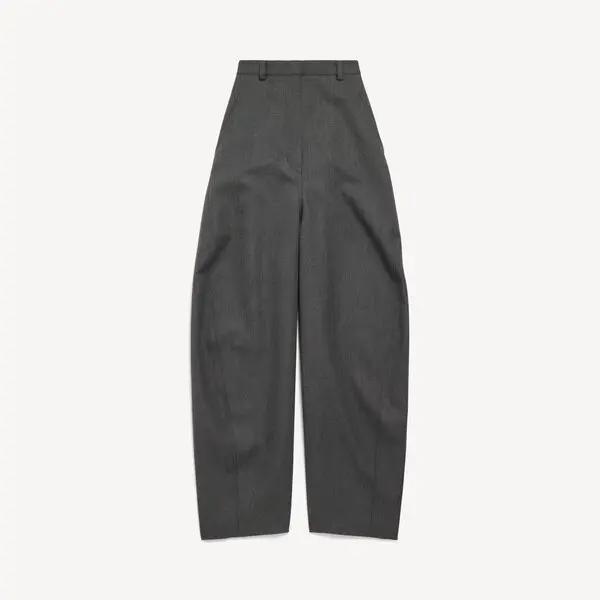 Balenciaga High Waist Barrel Pants - Grey