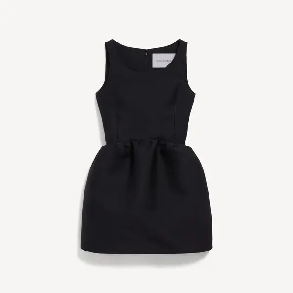 Balenciaga Wool Scuba Bell Dress