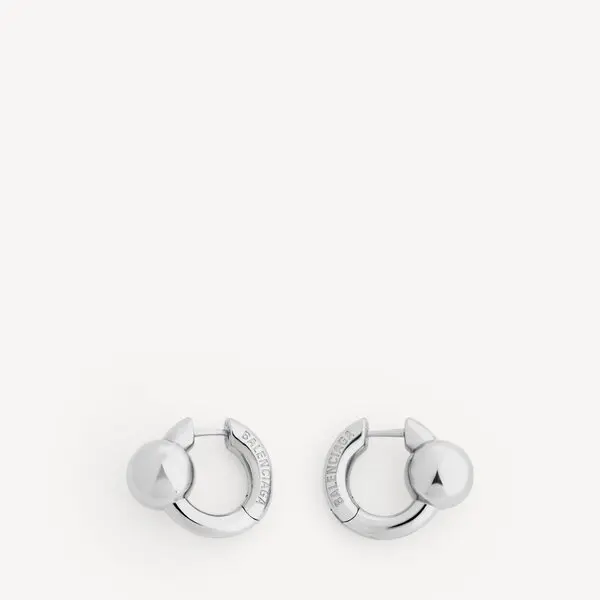 Balenciaga Atom Hoop Earrings